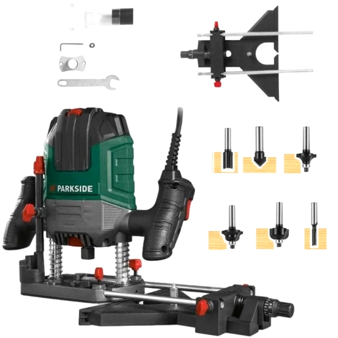 Фрезер кромковий, Фрезер для дерева 1200 Вт Parkside (Німеччина ...