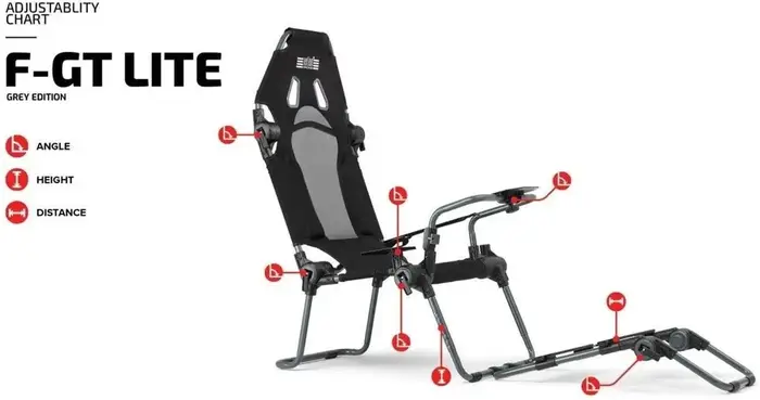 Next Level Racing F-GT Lite Formula and GT Foldable Simulator Cockpit ...