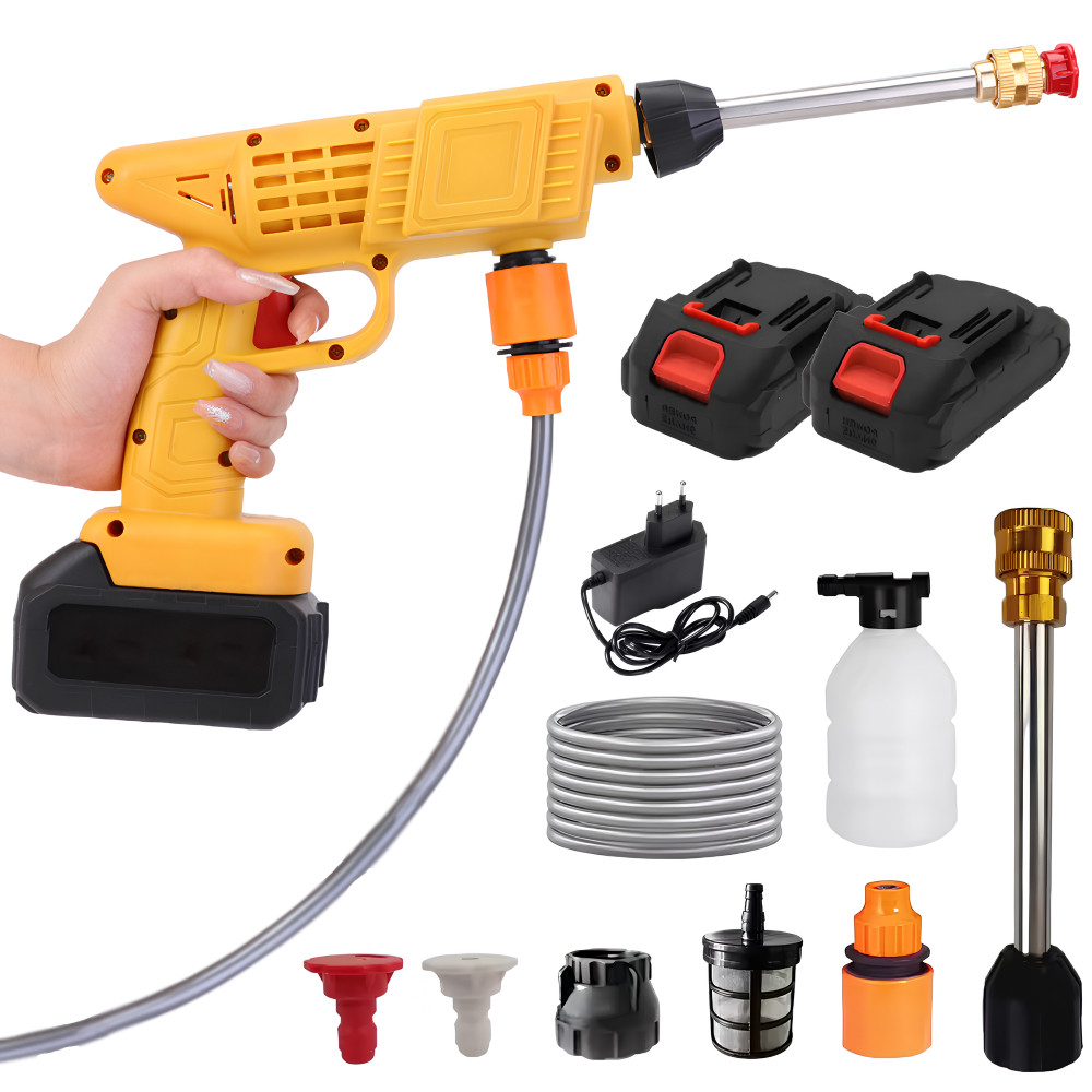 Аккумуляторная мойка высокого давления + 2 аккумулятора 24V, Water Gun ...