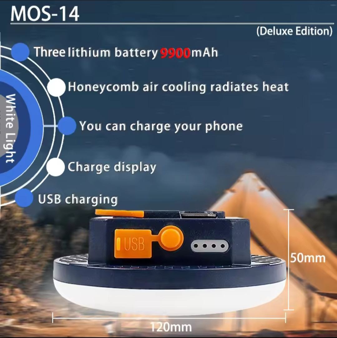 Кемпінговий Ліхтар MOS-14 9900mah (ID#2444166164), ціна: 879 ₴, купити ...