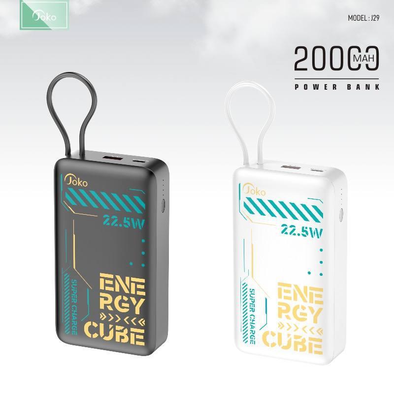 Power Bank 20000mAh J29 PD20WQC22.5W (Чорний) ТМ JOKO, цена: 1587.66 ₴, купить на Prom.ua