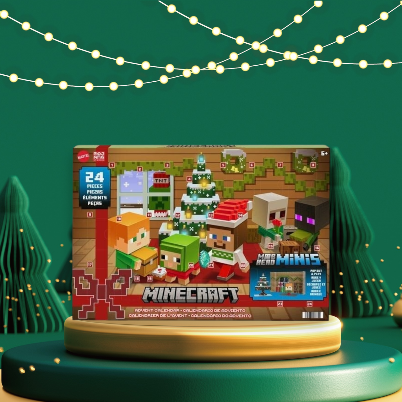 Адвент-календар Майнкрафт Minecraft Mob Head Minis Іспанія (ID#2439265603), ціна: 2999 ₴, купити ...