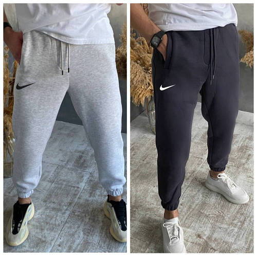 Чоловічі теплі штани на флісі однотонні осінь-зима (ID#2437600858 ...