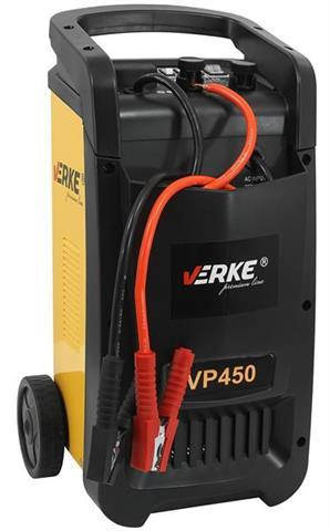 Зарядний пристрій VERKE з пусковою функцією для акумуляторів 12/24 В ...