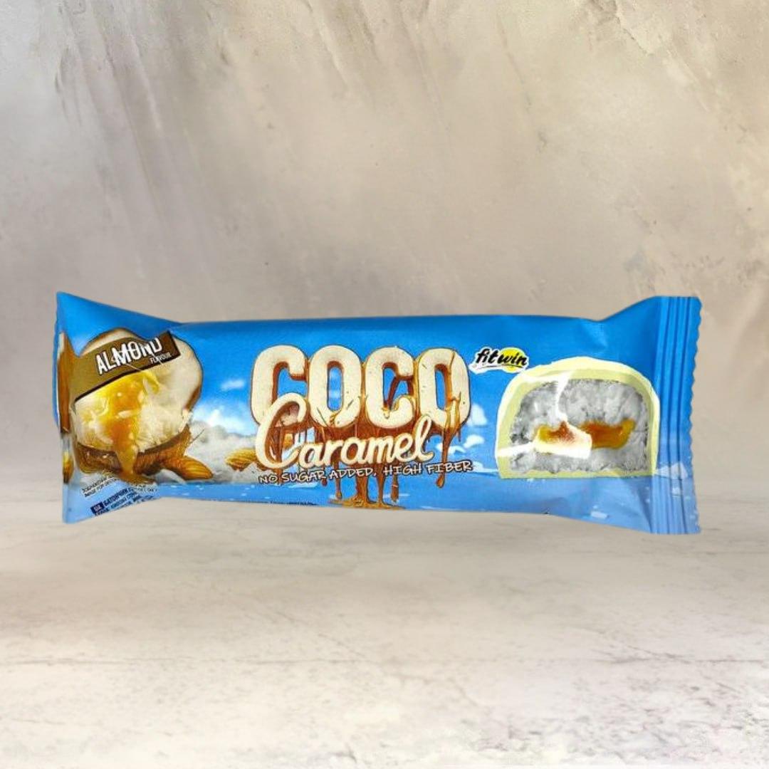 Батончик глазированный без сахара "Миндаль" Коко карамель, FitWin 40 г (ID#2231370574), цена: 36 ...