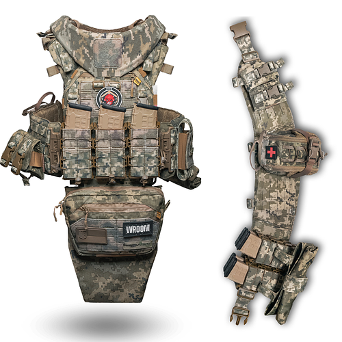 Комплект плитоноска Ghost Gen4 V4 з РПС з балістичним захистом 1 класу ...