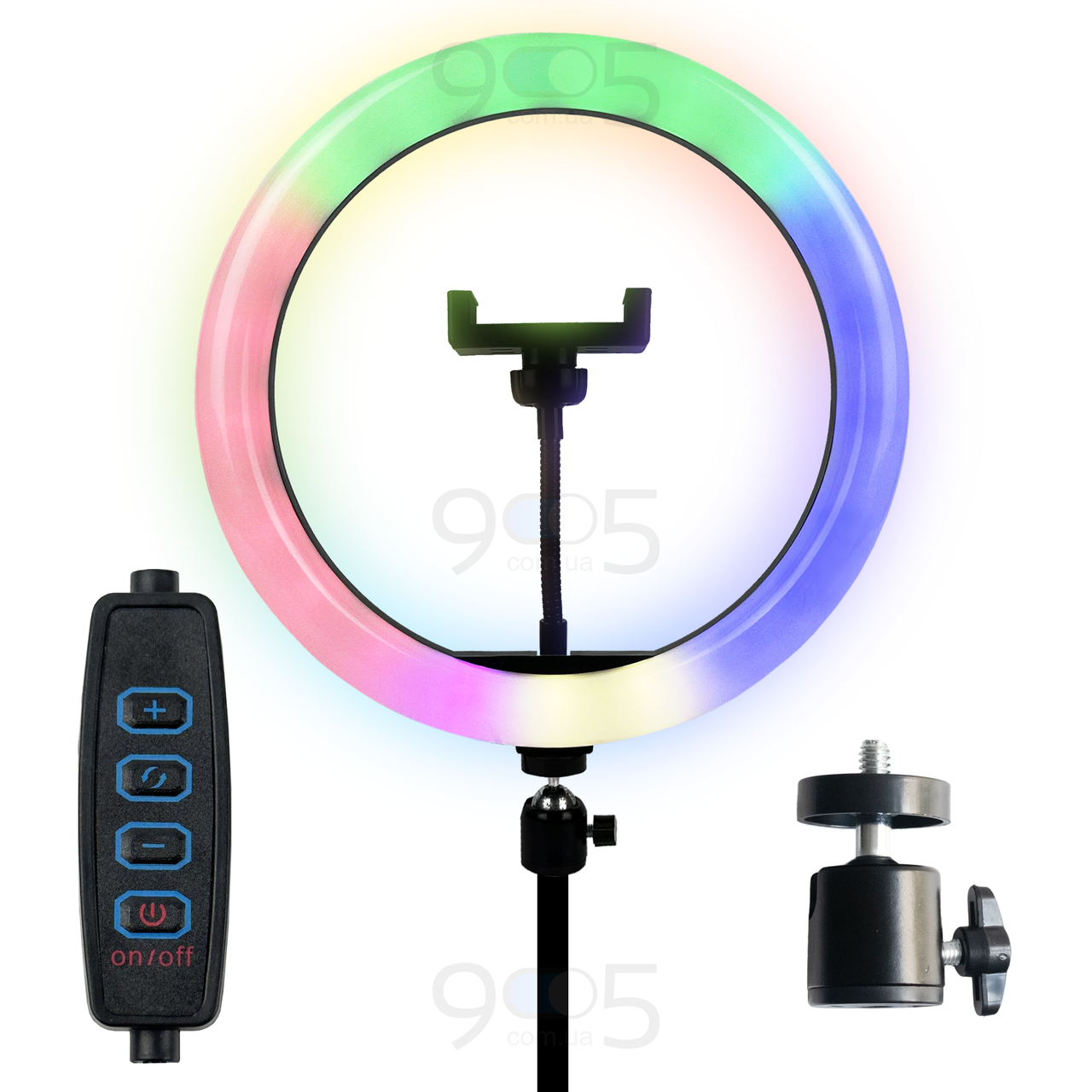 Кільцева лампа 30 см RGB зі штативом на 2 м лампа для селфі лампа для тик струму (ID#2440544627 ...