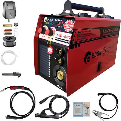 Сварочный полуавтомат Edon MIG-280V 2 в 1 MIG MMA 7.2 кВт 280 А еврорукав | DIS (ID#2619991206 ...