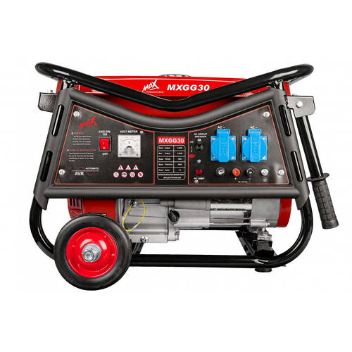 Бензиновый генератор MAX MXGG30 3,2 кВт без электростартера для дома и ...