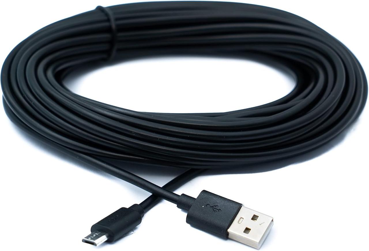 Кабель System-S USB 2.0 10 м Micro B plug to type A plug charging cable ...