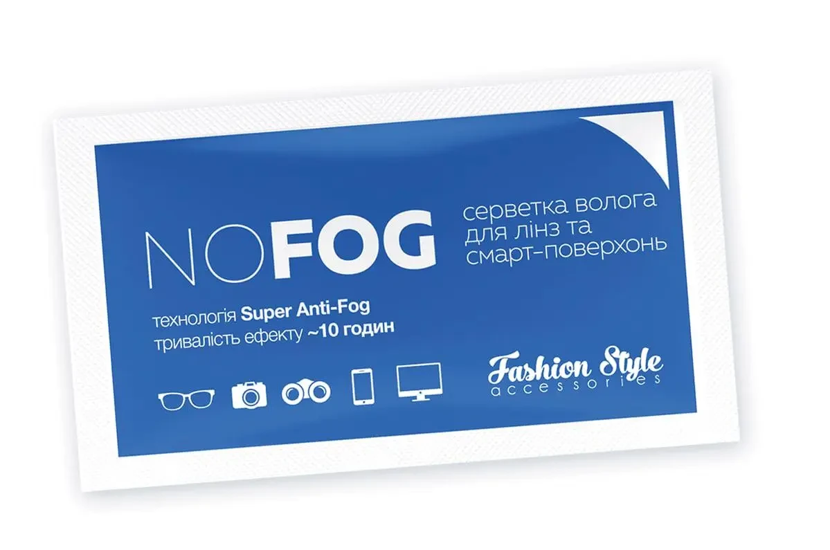 Серветка від запотівання волога для оптики, окулярів, лінз, S013 Fashion Style NO FOG (ID ...