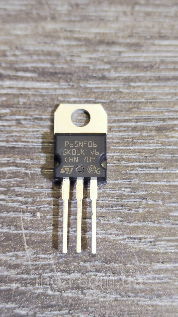 Транзистор P65NF06 Оригинал!!! 60A, 60V, MOSFET, (65NF06, STP65NF06 ...