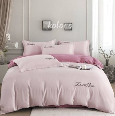 Постельное белье Koloco Satin Dream House двухцветное - двухспальный ...