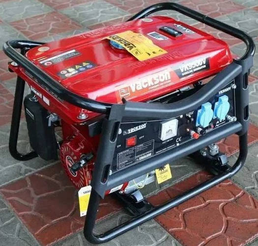 Генератор бензиновий Vackson VK9500V однофазний, потужністю 3,5/3,8 кВт ...