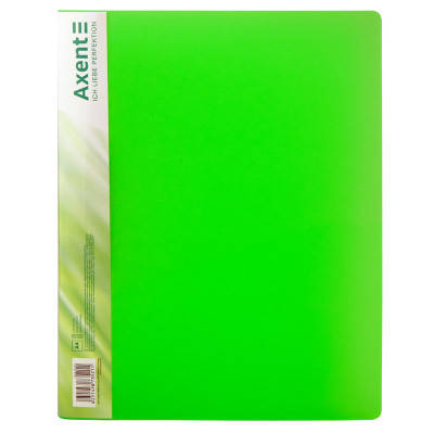 Оригинал! Папка с зажимом Axent A4 700 мкм Прозрачная зеленая (1301-26-A) - Высшее качество ...