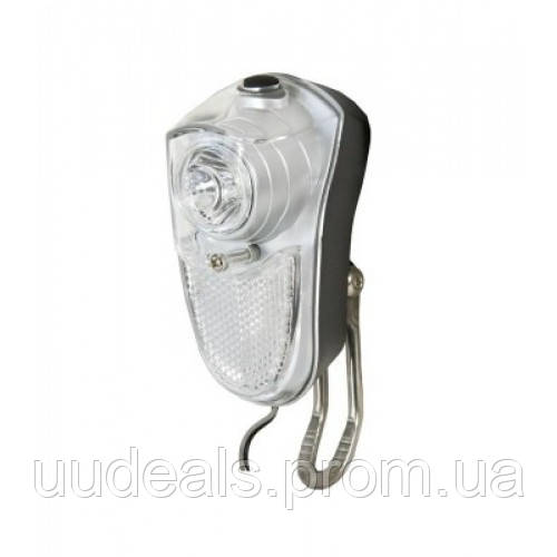 Фара передняя AnLun 1 Led для динамо-втулки Черный белый (ODP120 ...