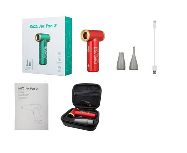 Портативный турбо вентилятор KICA JetFan 2 в ЧЕХЛЕ (электрический ...