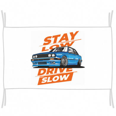 Флаг Stay Low Drive Slow (ID#2445595222), цена: 362 ₴, купить на Prom.ua