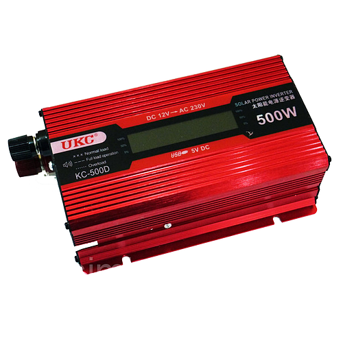 Преобразователь UKC 12V-220V 500W с LCD дисплеем Инвертор постоянного тока KC-500D AC/DC (ID ...