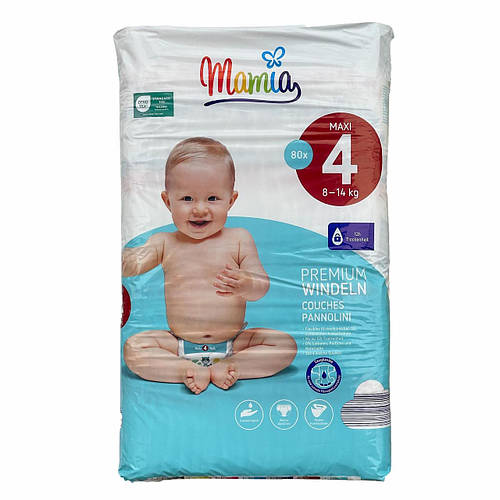 Підгузники Mamia Premium 4 (8-14 кг) 80 шт (ID#-5700424038268281360 ...