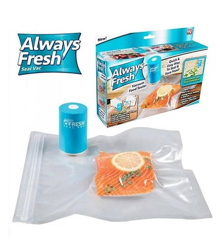 Вакууматор ручной для продуктов NBZ Vacuum Sealer Always Fresh в наборе ...