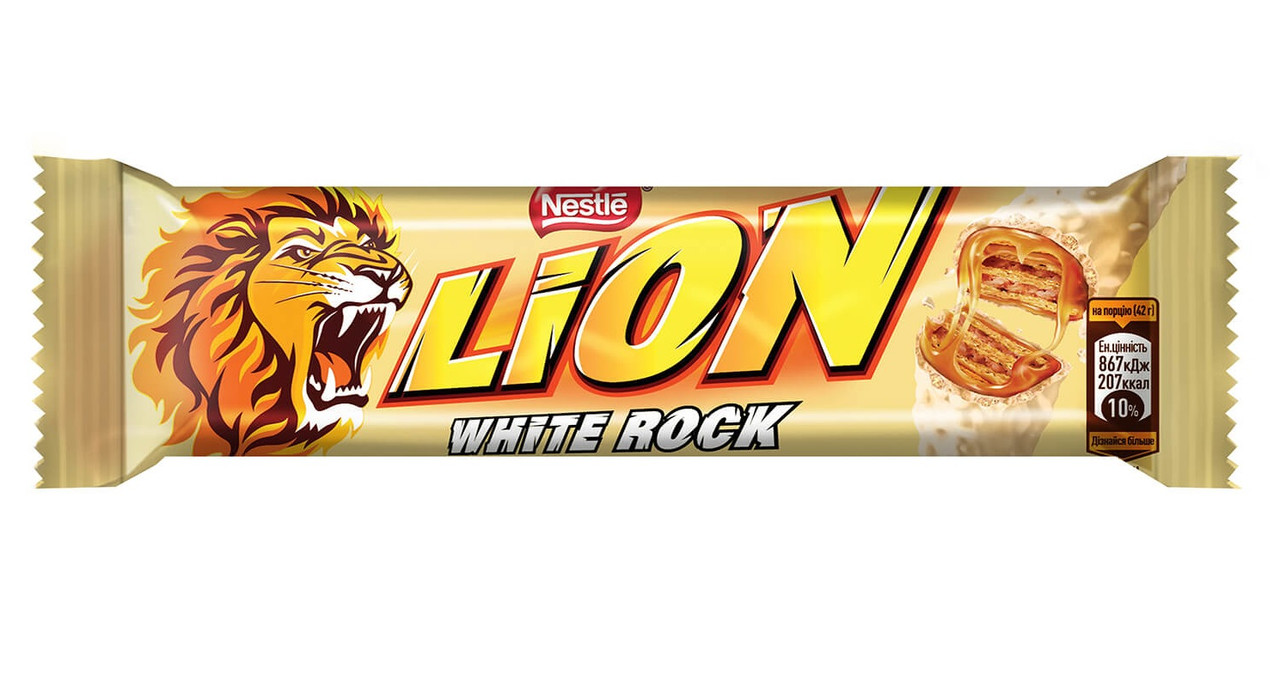 Батончик Lion White Rock 42 г (7613035603257), цена: 23.77 ₴, купить на ...