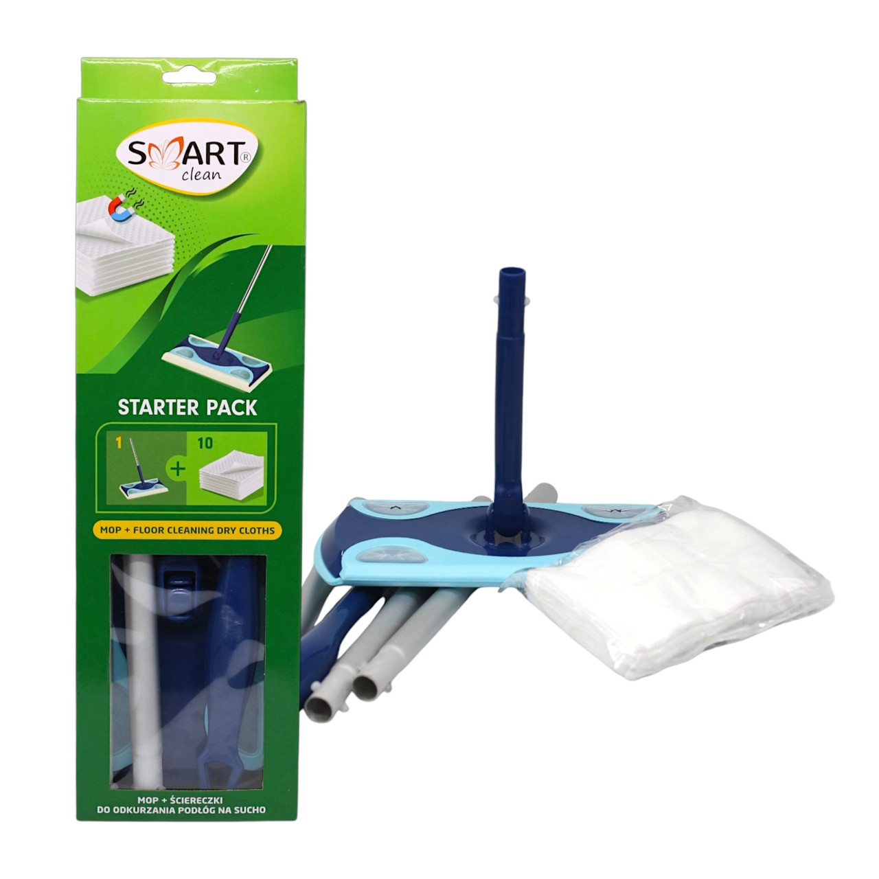 Smart Clean Набір швабра + серветки для підлоги 10 шт (ID#2446773934 ...