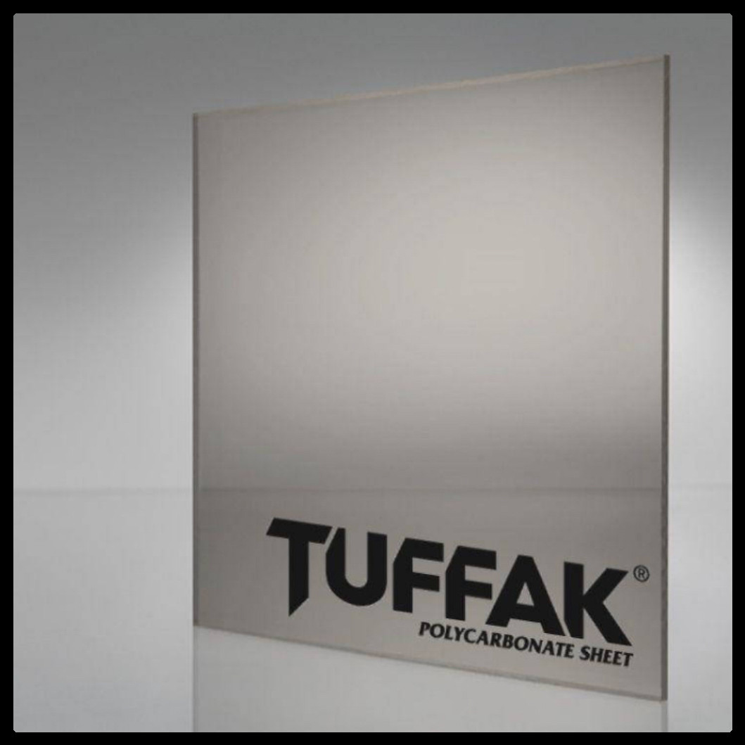 Поликарбонат ® TUFFAK монолітний бронзовий 10 мм (Ліс 3.05 м / 2.05 м ...