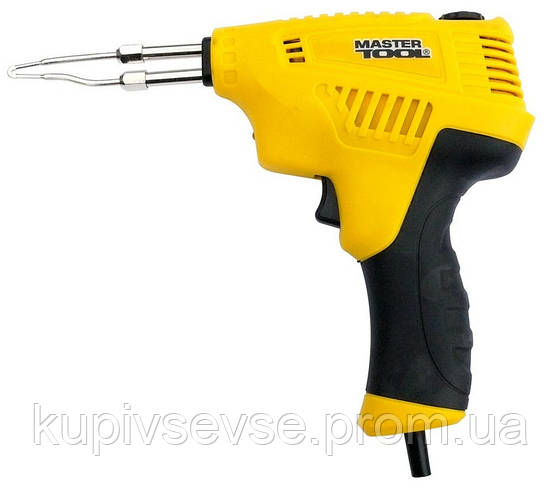 Паяльник імпульсний MASTERTOOL з трансформатором 200 Вт 3 режими в кейсі з насадками 44-0002 ...