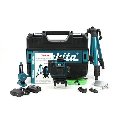 Лазерний рівень Makita зі штативом SK700GDZ Нівелір професійний Макіта з триногою для ...