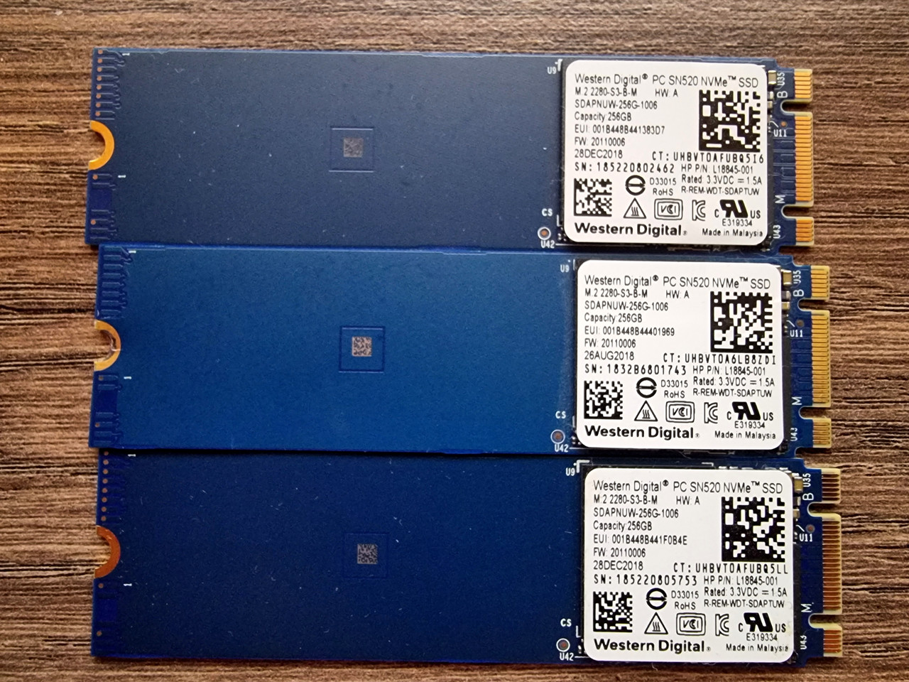 SSD диск 256GB M.2 NVME 2280 WD Western Digital SN520 3D NAND до 1700 ...