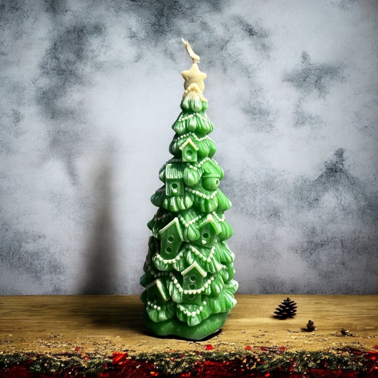 Воскова свічка «Ялинка з зіркою Id 2450025385 ціна 300 ₴ купити на Prom Ua