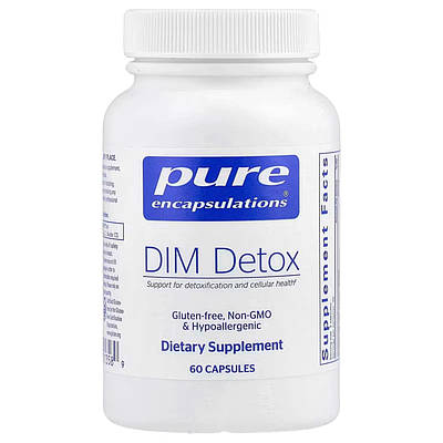 ДІМ детокс, DIM Detox, Pure Encapsulations, підтримка детоксикації ...