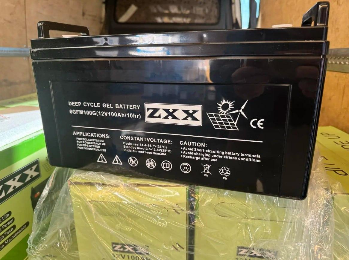 Гелевая батарея солнечных электростанций 12V 100Ah, Герметичный ...