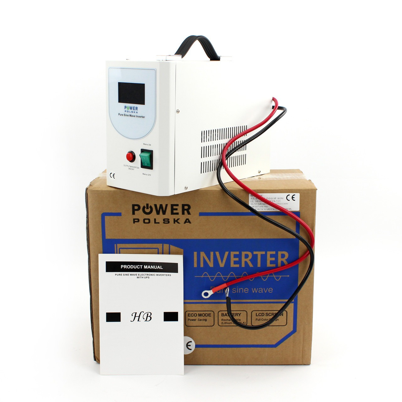 Бесперебойник POWER POLSKA HB1012 (800Вт//12V-220V, Чистый синус ...