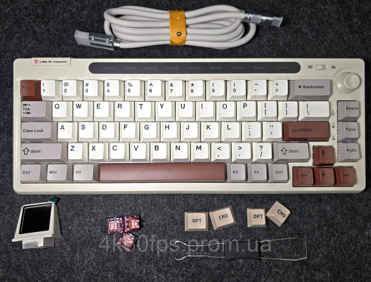 Epomaker RT65 65% бездротова механічна клавіатура 2.4G і Type-C ...