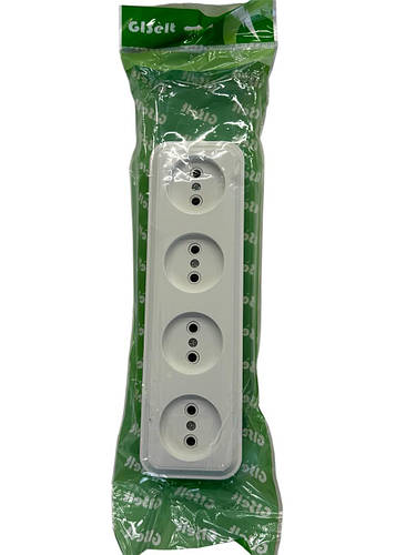 Розетка 4-я зовнішня без з/к, IP 20, Premiera GISel G 8003-67, ціна: 115.54 ₴, купити на Prom.ua