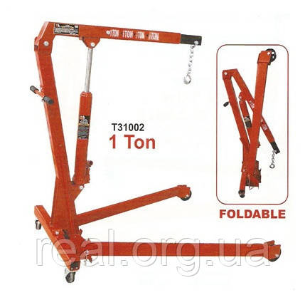 Кран подкатной гидравлический складной 1т T31002 TORIN T31002 (ID ...
