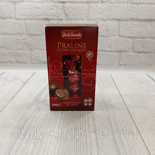 Цукерки Dolciando Cuore Cremoo шоколадні праліне в асортименті в ...