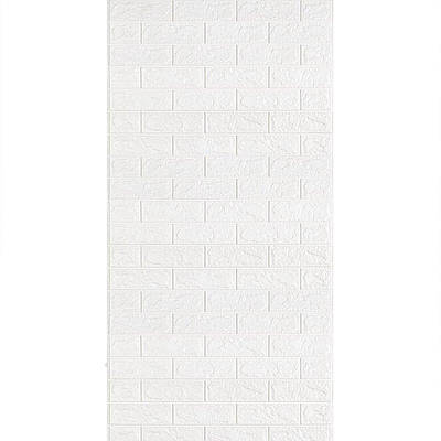 Самоклеющаяся 3D панель под белый кирпич в рулоне 3080x700x3мм (R001-3 ...