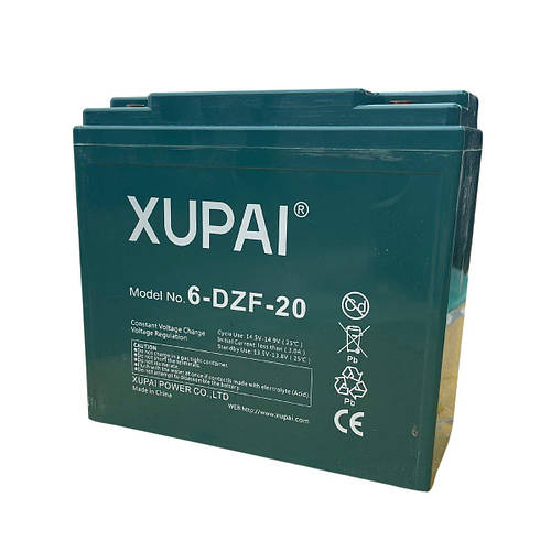 Тяговый аккумулятор 12V 20AH XUPAI 6-DZF-20 / 6-DZM-20 (ID#2441028040), цена: 2864 ₴, купить на ...