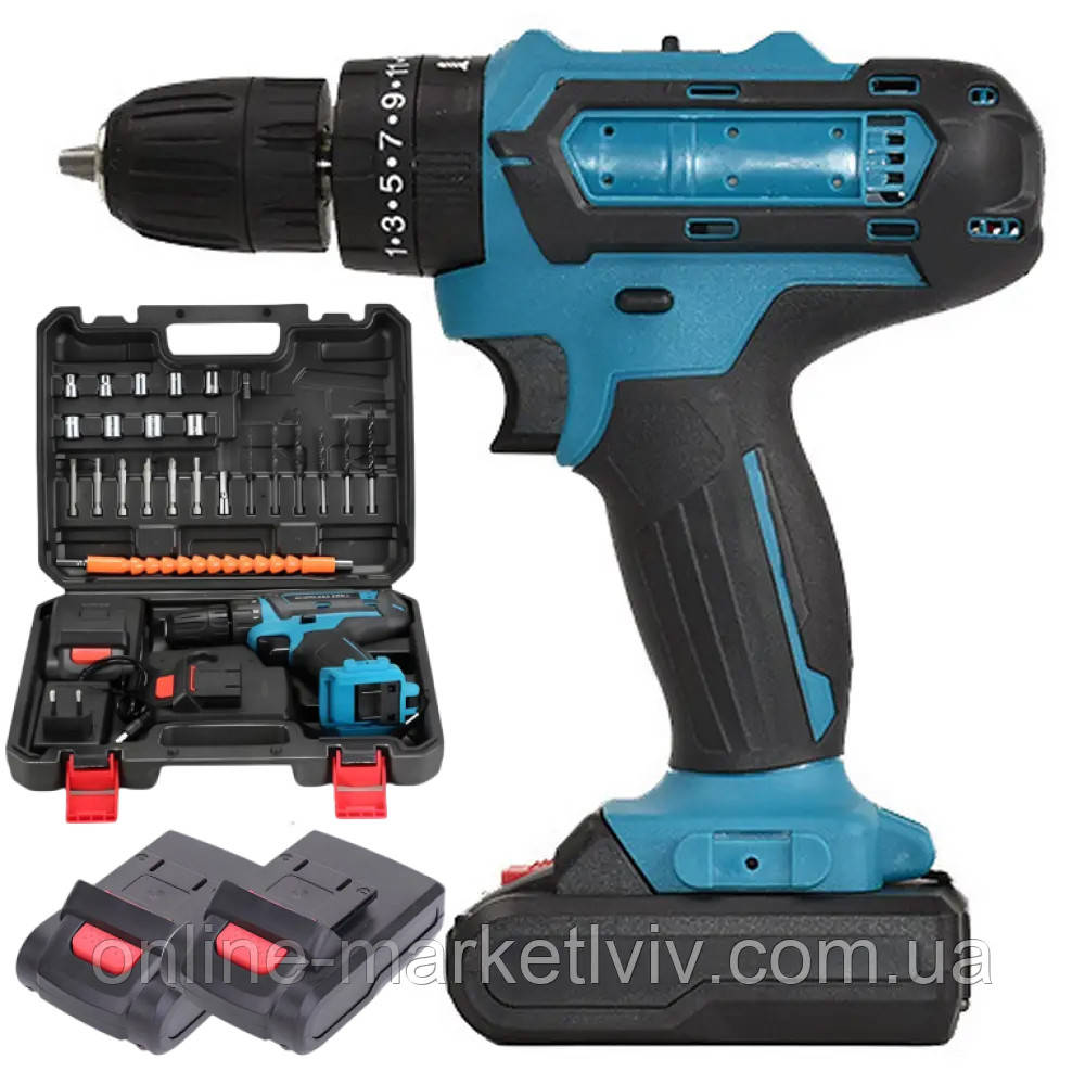 Купить Аккумуляторный шуруповерт с набором инструментов + 2 ...