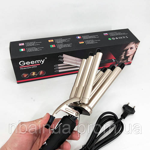 Професиональные щипцы для завивки волос GEMEI GM-2933, Плойка для ...