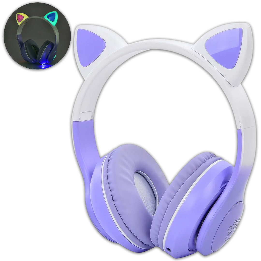 Наушники с ушками Cat STN-28 Фиолетовые, цена: 450 ₴, купить на Prom.ua