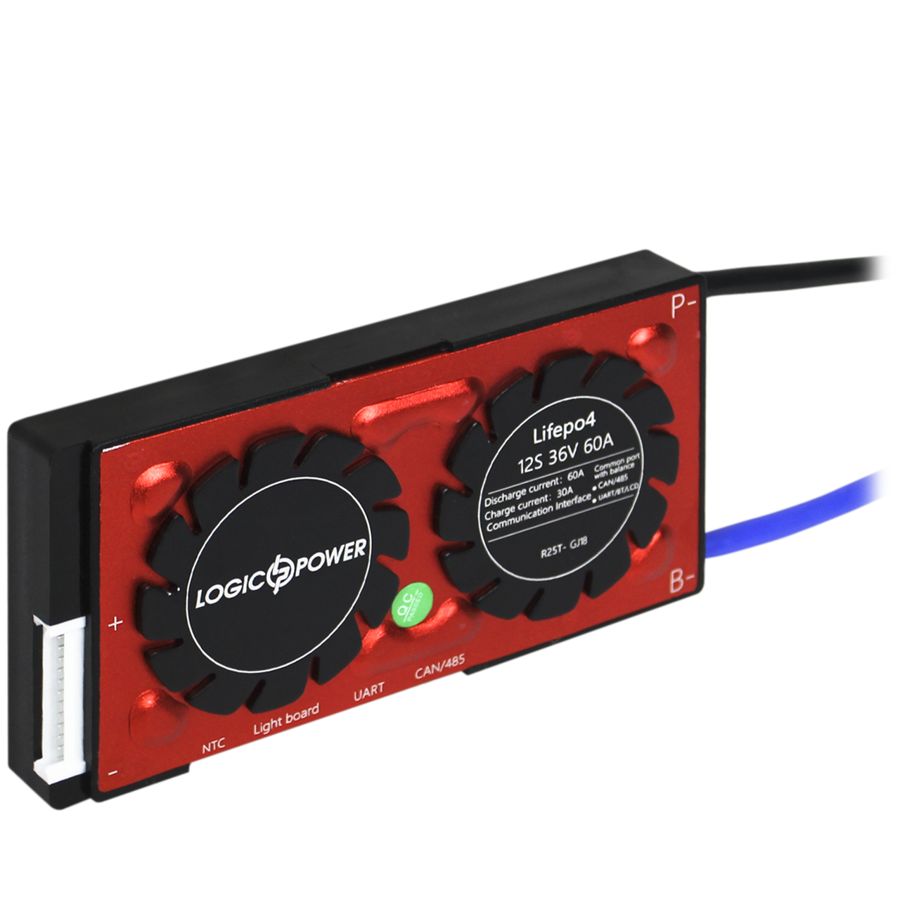 Купить Smart BMS Плата LiFePO4 36V 12S 60A/30A с UART RS485 CAN и Защитой от Перезаряда ...