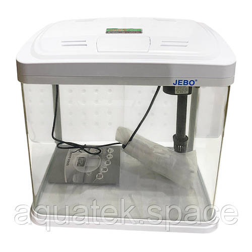 Акваріум Jebo 15л білий з фільтром та led лампою (ID#2455284112), ціна ...