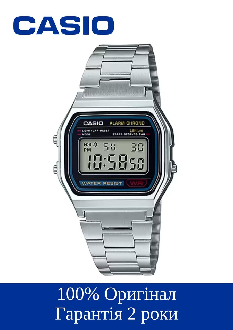Оригінальний годинник CASIO VINTAGE ICONIC A158WA-1DF, вінтажний годинник, монтана чоловічий, 2 ...