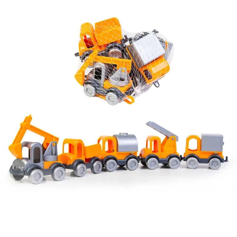 Набор автомобилей "Kid Cars" от Tigres, спецтехника, 5 шт в сетке, цена ...