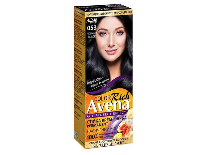 Крем-фарба Rich Color 053 Чорний ТМ AVENA (ID#2486898099), цена: 106.40 ...
