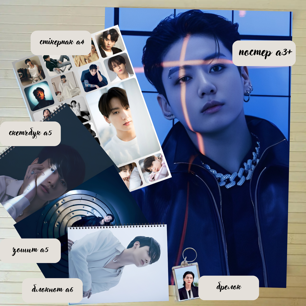 Комплект Чон Чонгук ( , Jeon Jungkook БТС BTS 6 предметов (ID ...